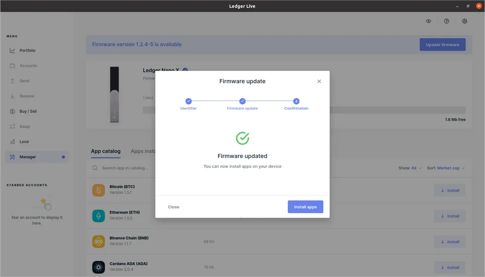 Using Ledger Live to update your Firmware - Vault12
